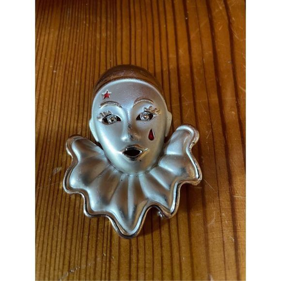 No Brand | Jewelry | Vintage Harlequin Broochpin Clown Pin ...